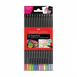 Lápis De Cor Faber-Castell Supersoft 12 Cores Neon e Pastel - SUGESTÕES ...